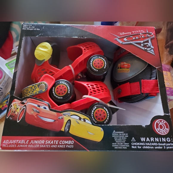 Toys | New Cars Junior Adjustable Roller Skate Combo Disney 35yrs ...